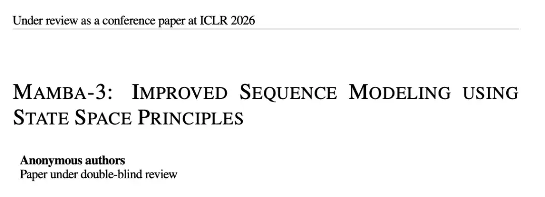 老牌Transformer杀手在ICLR悄然更新：Mamba-3三大改进趋近设计完全体 - 知乎