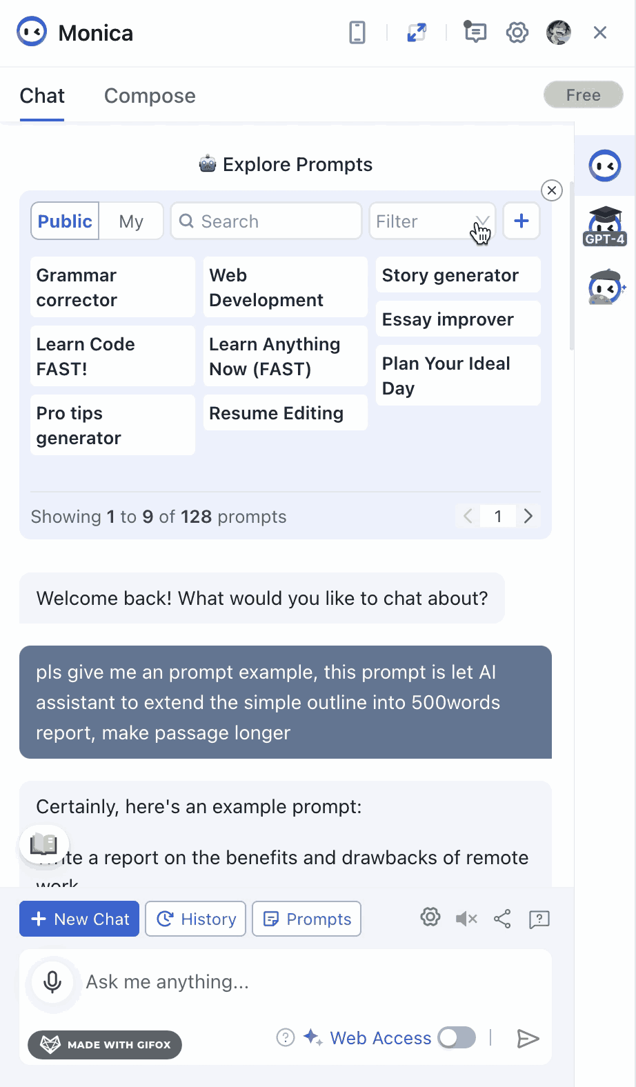 免费ChatGPT助手——Monica - 知乎