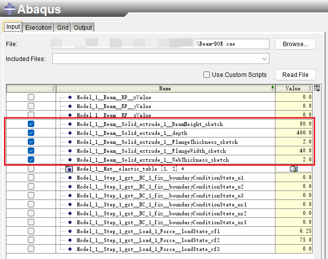 Abaqus 案例集(3) - 联合 Abaqus 与 Isight 实现 DOE 设计 - 知乎