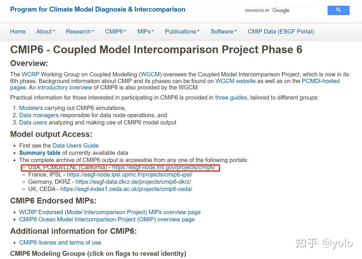 CMIP6数据下载 - 知乎
