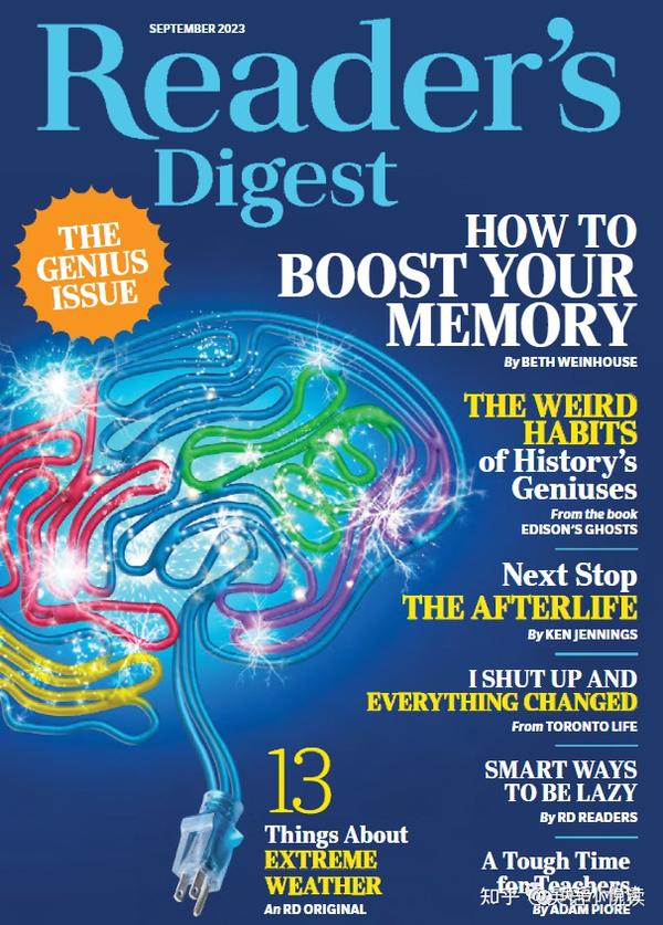 杂志更新！《读者文摘》Reader's Digest 2023年9月刊 - 知乎