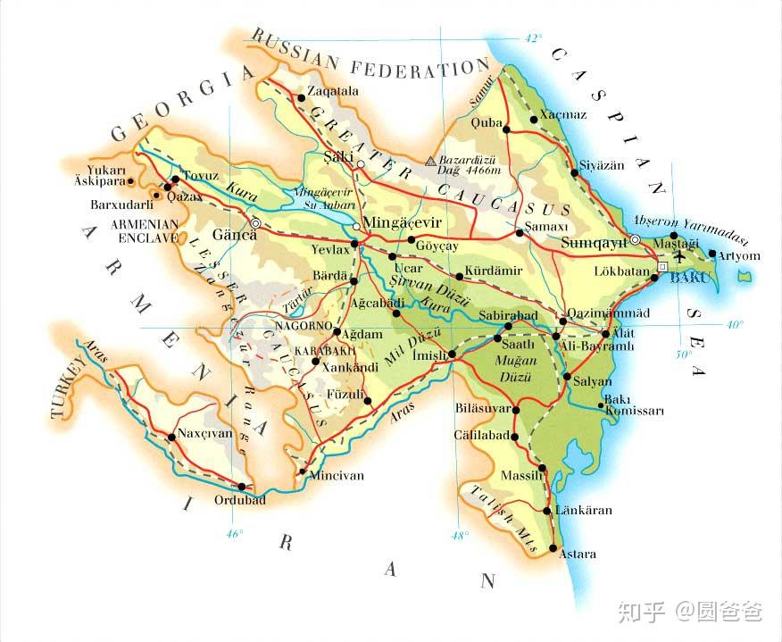 世界各国高清英文地图 | 亚洲篇 - 知乎