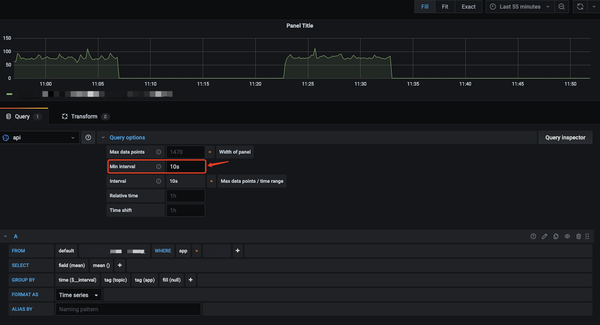 Grafana-01 - 面板（Panel）设置数据点的时间间隔以及单位 - 知乎