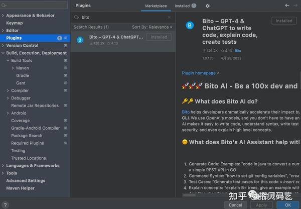 用Chatgpt帮你写代码！推荐一款IDEA神级插件【Bito】 - 知乎