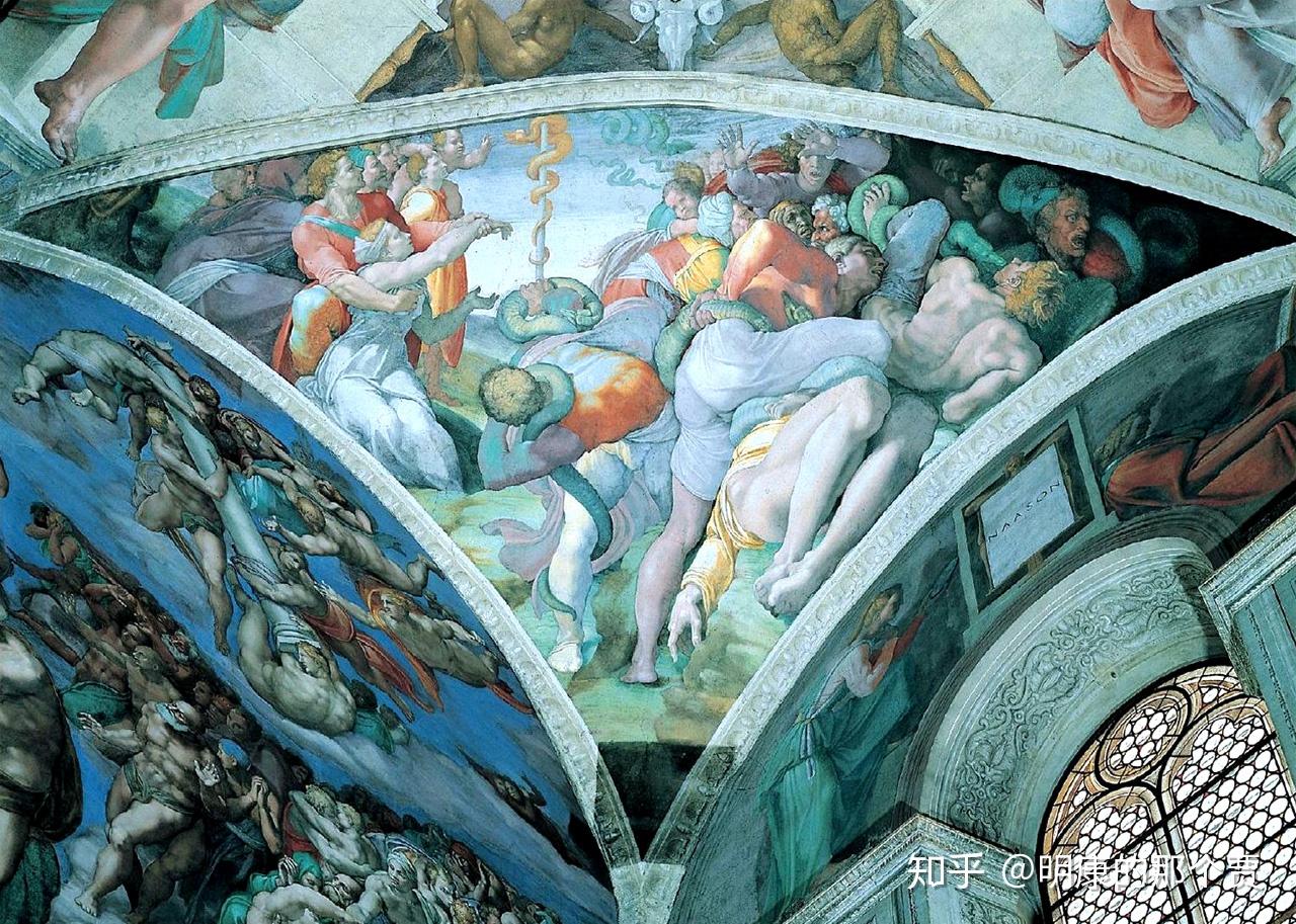 米开朗基罗和他创作的西斯廷礼拜堂天顶巨幅湿壁画《创世纪》大概内容及过程 - 知乎