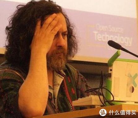 GNU 之父 Richard Stallman ，胡子不错。