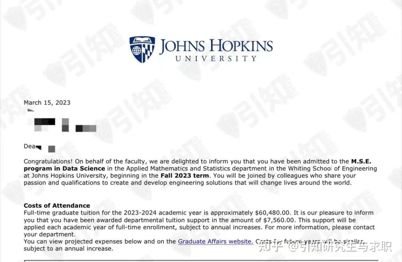2023研究生录取结果| NYU 布朗和JHU的数据科学硕士offer到！ - 知乎
