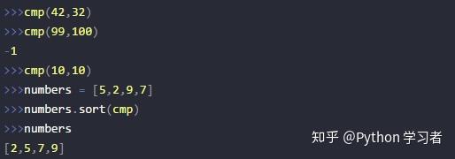 python中sort()方法的cmp参数 - 知乎