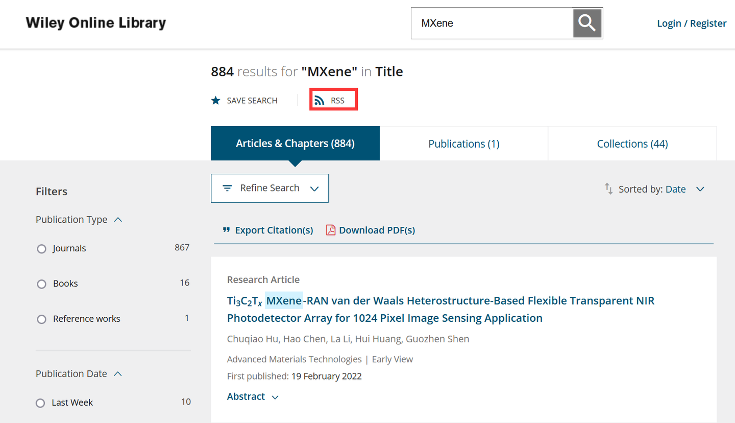 用RSS追踪文献（教程） - 知乎