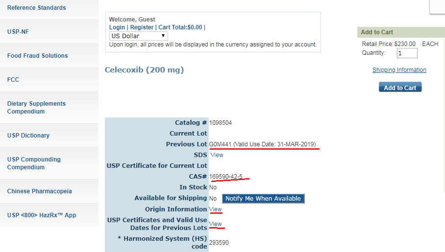 USP药物杂质对照品信息查询 - 知乎