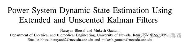 基于扩展(EKF)和无迹卡尔曼滤波(UKF)的电力系统动态状态估计(Matlab代码实现） - 知乎