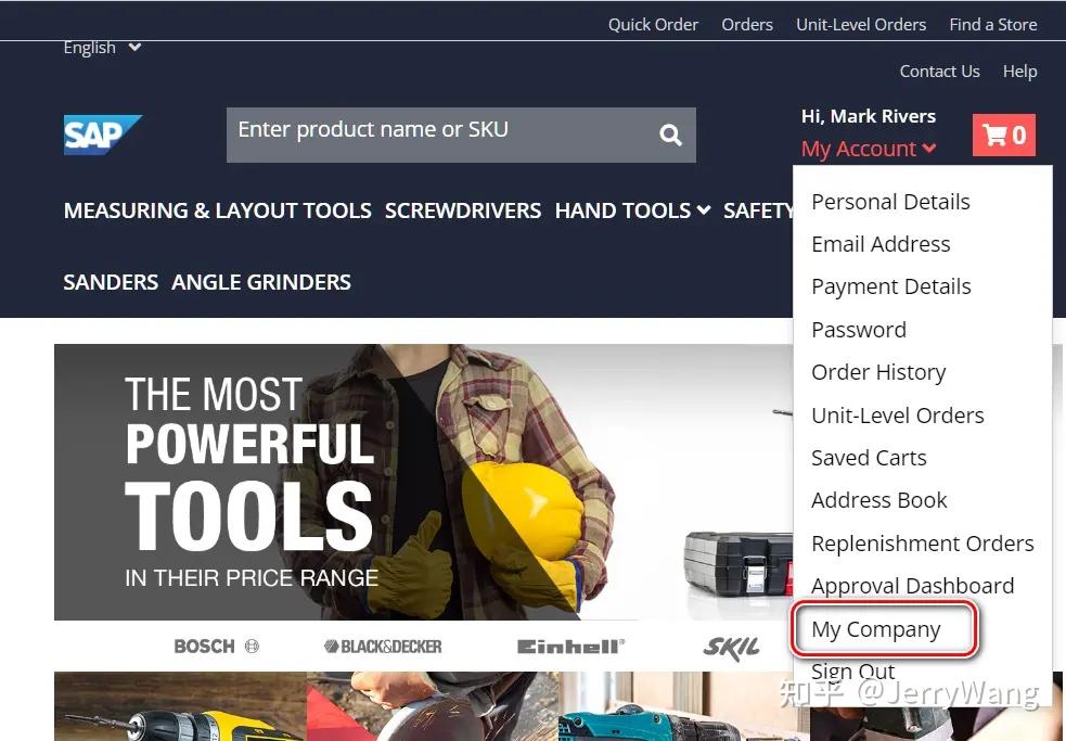 什么是 Spartacus Storefront B2B store 的 My Company 菜单 - 知乎