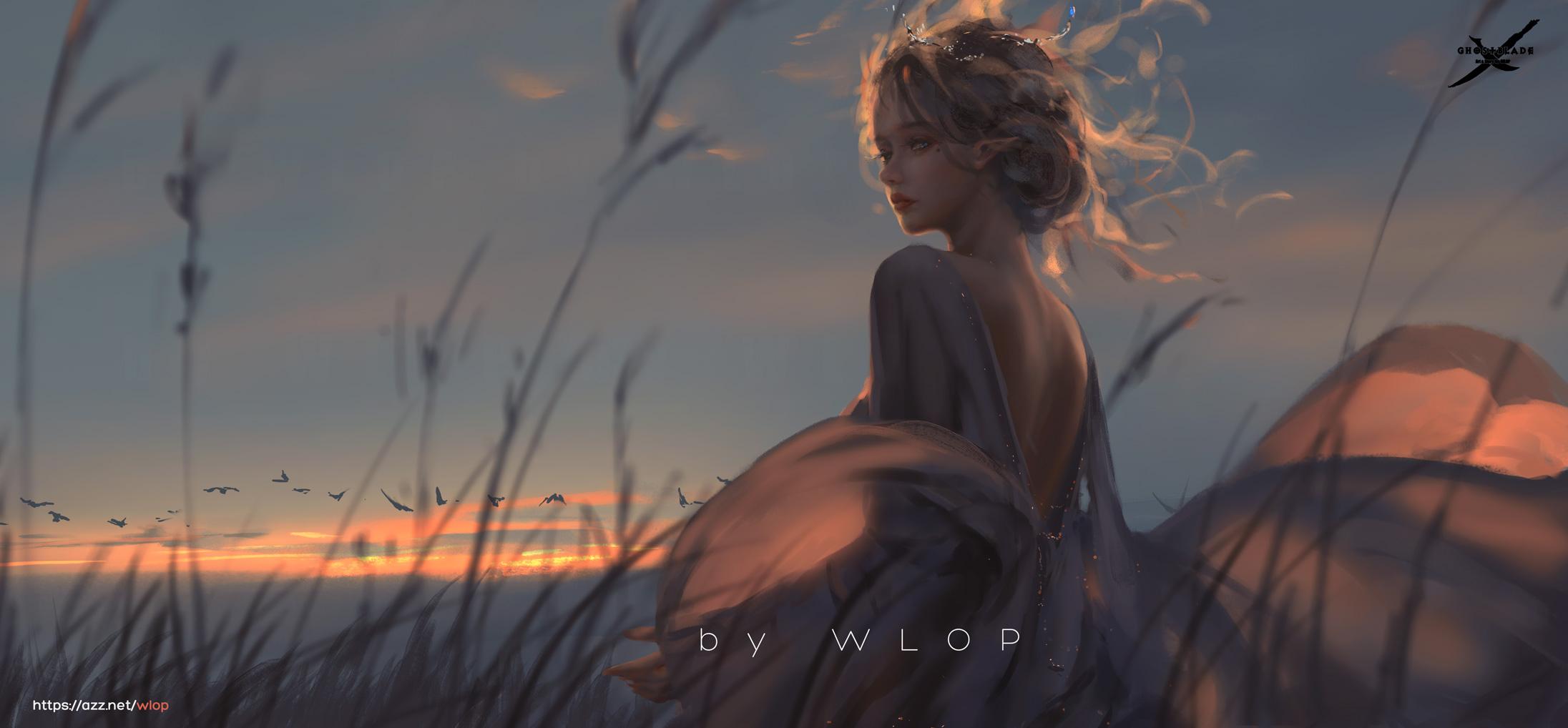 当我爱上wlop大大的作品——《鬼刀》 - 知乎