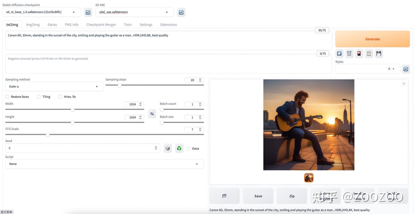 如何安装Stable Diffusion XL 1.0？将Webui升级到XL 1.0 - 知乎
