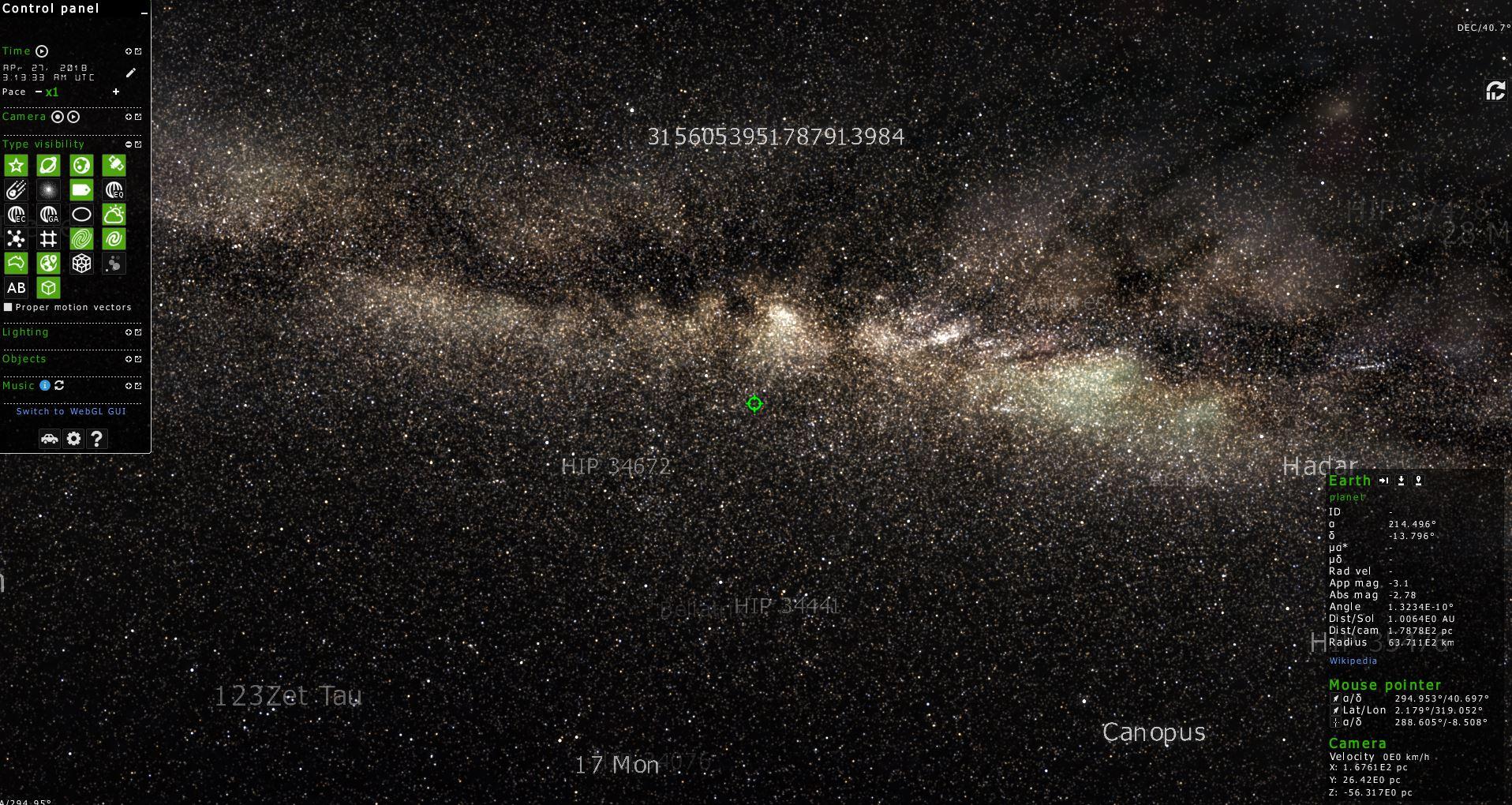 宇宙星图 - Gaia Sky 2 初试玩 - 知乎