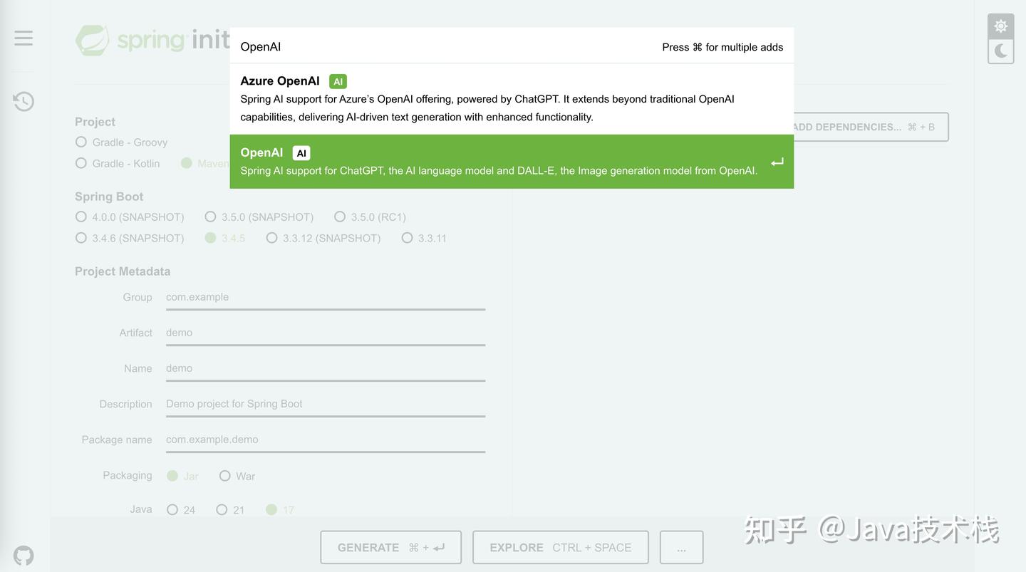 Spring AI 1.0 正式发布，让 Java 再次伟大！ - 知乎