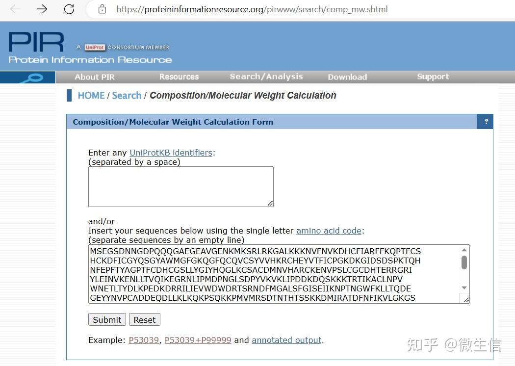 根据蛋白质序列，计算其分子量（molecular weight），在线工具，原理和python代码 - 知乎