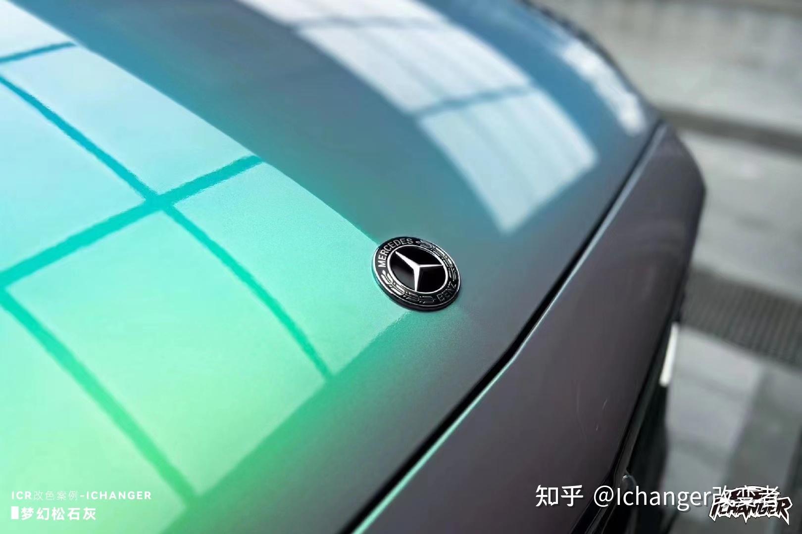奔驰E300L-Ichanger改色膜梦幻岩石灰，就像钻石高光一样美丽 - 知乎
