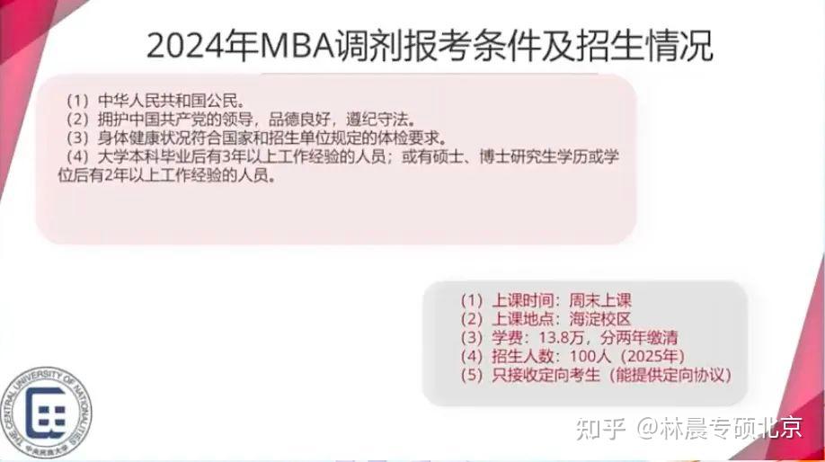 25考研调剂| 可调剂985，快冲！中央民族大学2025年预计MBA非全日制项目接收调剂 林晨专硕北京 - 知乎