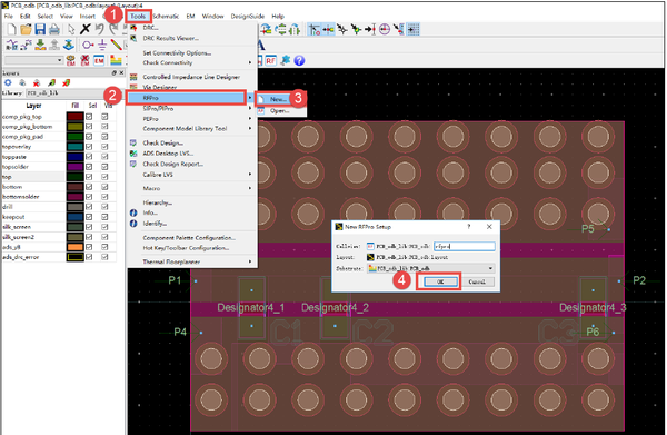 使用 ADS 界面中 RFPro 快速完成场路联合仿真 - Library Cell设置 - 知乎