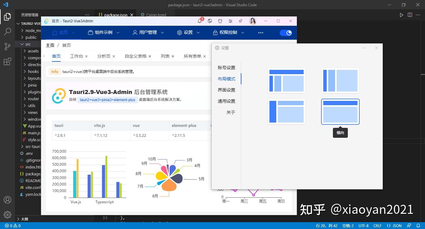 2025最新自创Tauri2.9+vite7.1+vue3+pinia3+element-plus桌面端管理后台系统解决方案Exe模板 - 知乎