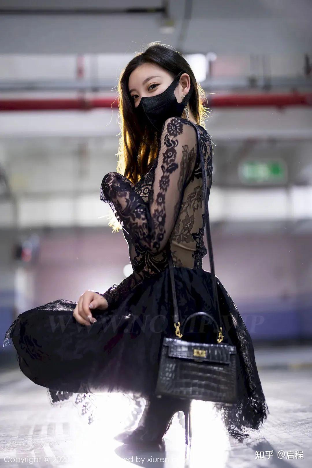 [性感] 女神杨晨晨Yome黑丝蕾丝连衣短裙丰腴身材写真 - 知乎