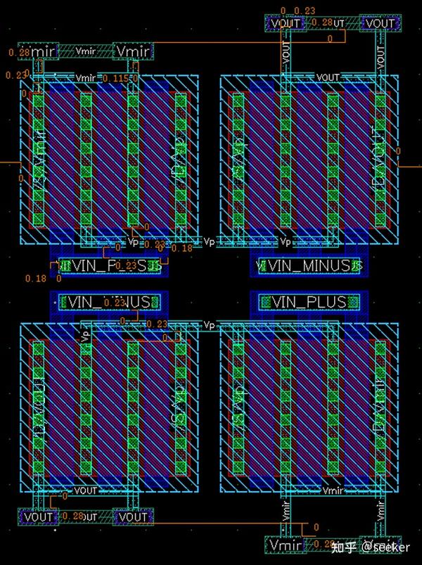 差分运放（5管OTA） Cadence电路搭建+仿真+版图设计 差分放大电路 - 知乎