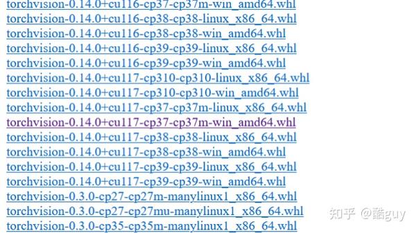 Torchvision与Pytorch匹配的版本安装方法 - 知乎