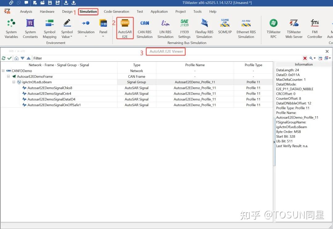 干货分享 | TSMaster AUTOSAR E2E使用说明 - 知乎