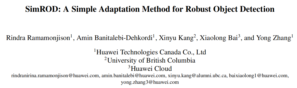 ICCV2021 Oral《SimROD》简单高效的数据增强！华为提出了一种简单的鲁棒目标检测自适应方法 - 知乎
