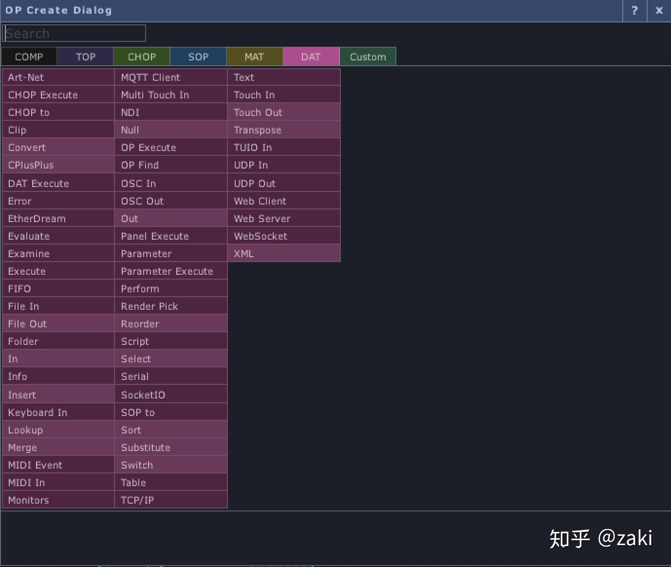 【TouchDesigner元件类型介绍】 - 知乎