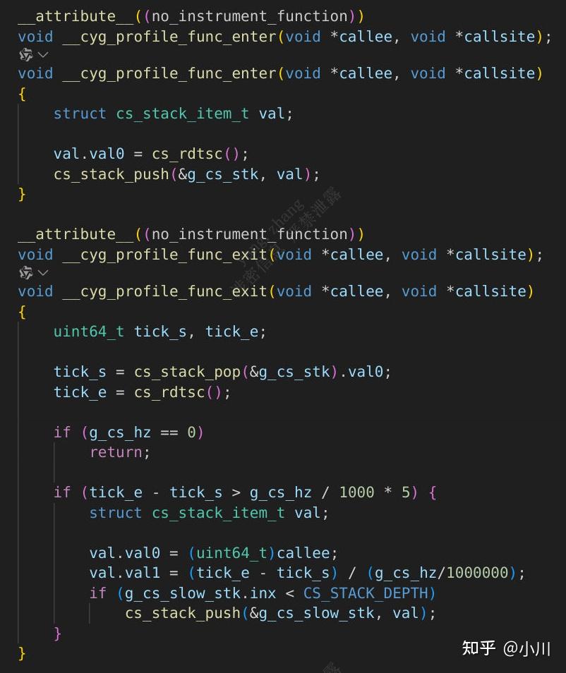 使用GCC函数插桩功能（-finstrument-functions）找到耗时异常的函数 - 知乎