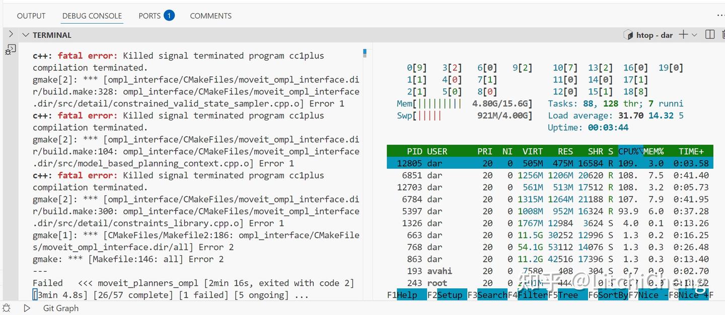 别慌！WSL2 编译跳出 “Killed signal terminated program cc1plus” 的应对法 - 知乎