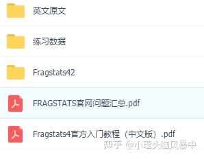 【Fragstats】安装包及教程、练习数据分享 - 知乎
