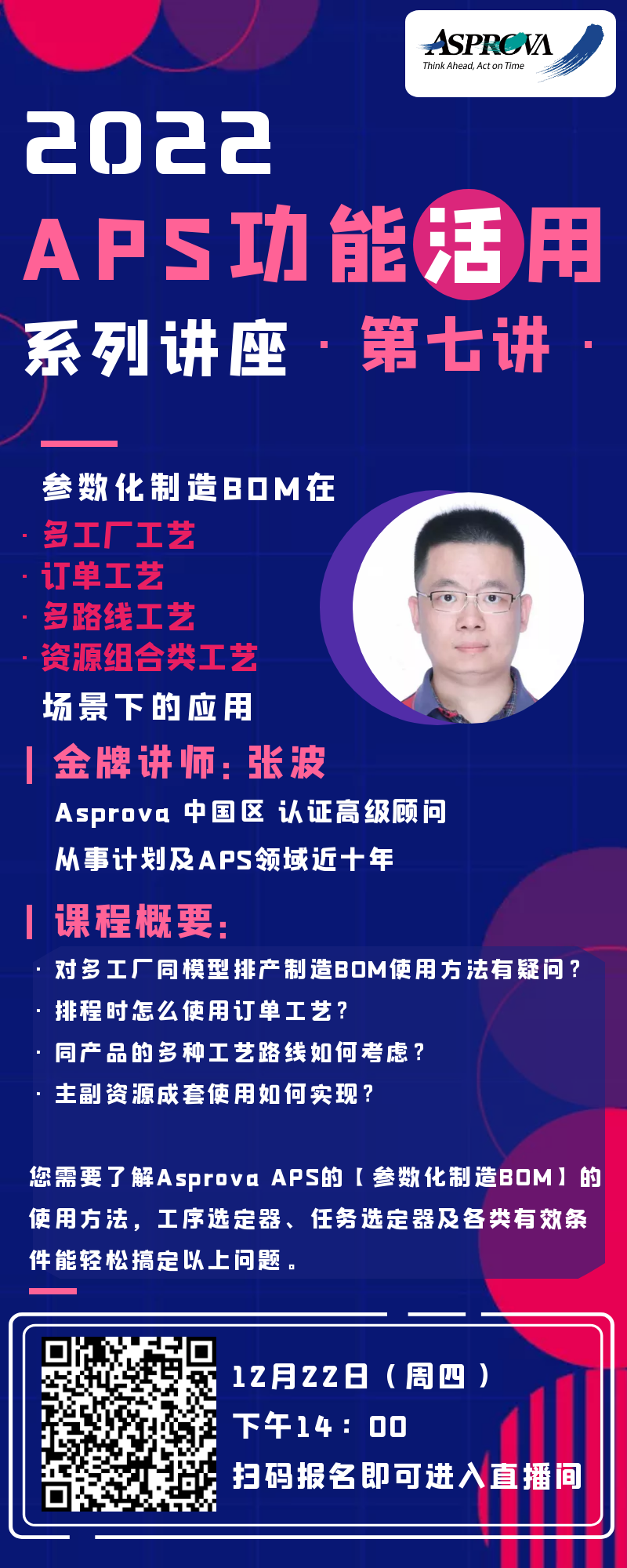 直播|【Asprova APS】参数化制造BOM在各类工艺场景下的应用 - 知乎