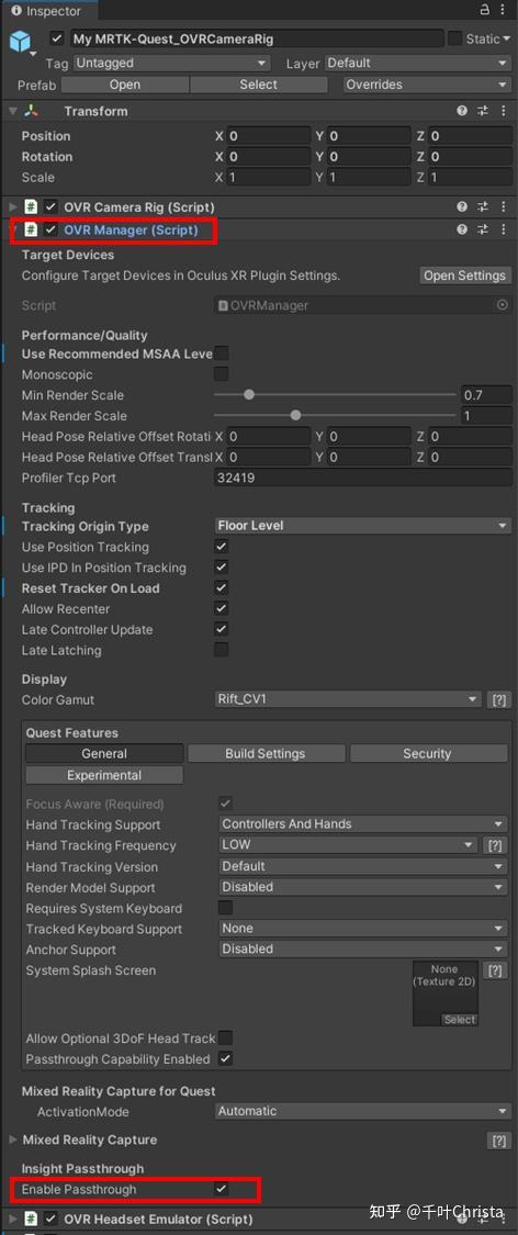【MRTK】在 Oculus 设备中使用 PassThrough API - 知乎
