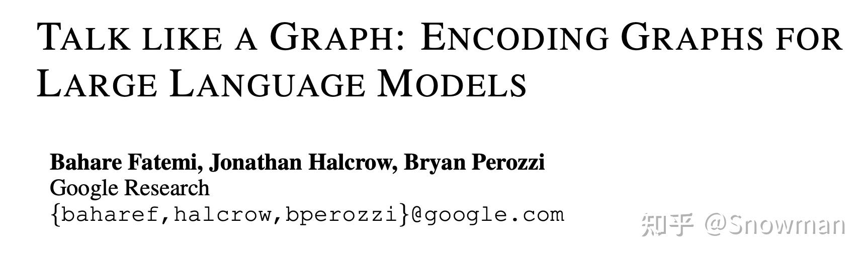TALK LIKE A GRAPH: ENCODING GRAPHS FOR LARGE LANGUAGE MODELS - 像图一样说话：为大型语言模型编码图形 - 知乎