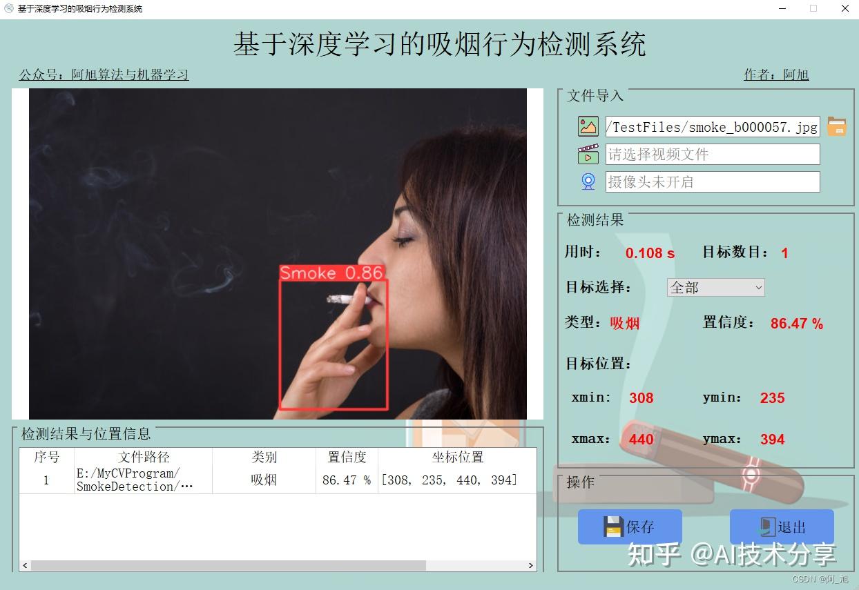 基于yolov8深度学习的吸烟抽烟行为检测系统【python源码pyqt5界面数据集训练代码】目标检测、深度学习实战 知乎