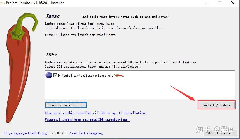 Eclipse如何安装lombok插件 - 知乎