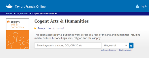 Cogent OA家族收获首个影响因子！人文社科研究人员更多国际发文选择 - 知乎