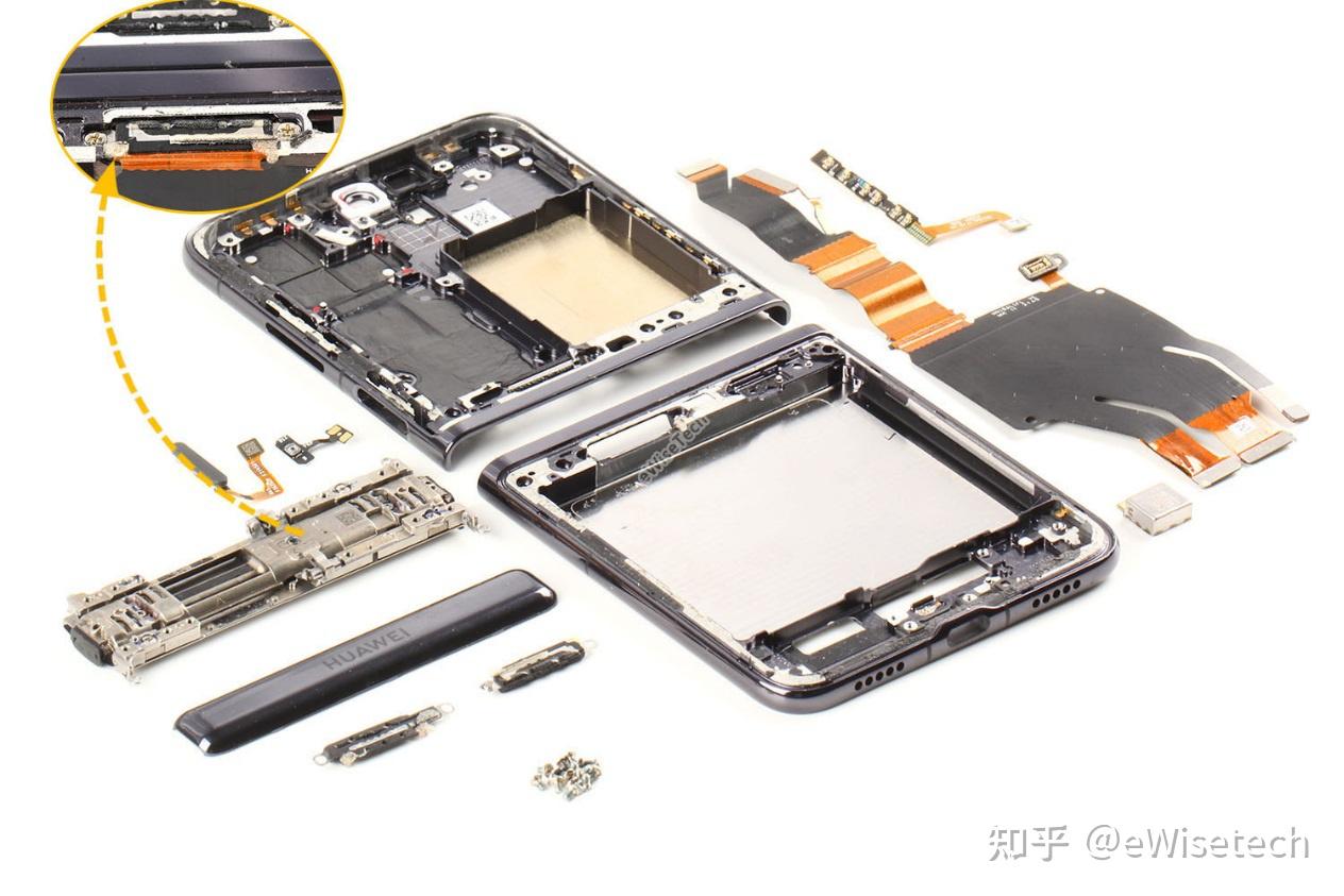 E拆解：华为 P50 Pocket拆解，折叠机拆解还是有点难度的 - 知乎