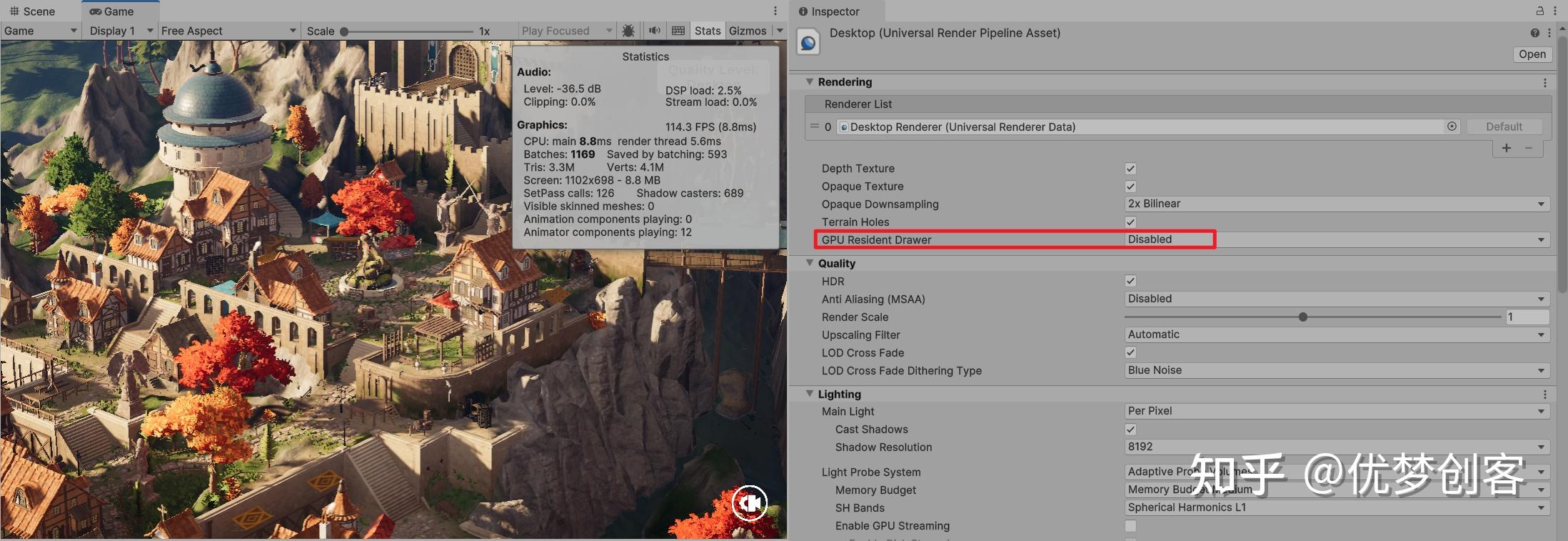 Unity6快速上手指南：GPU Resident Drawer使用和性能测试 - 知乎