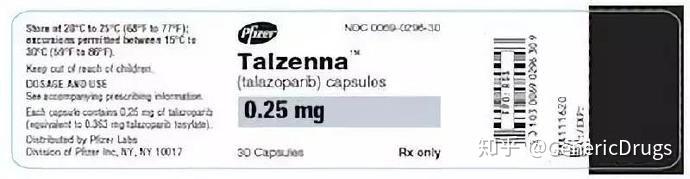 他拉唑帕尼Talzenna（talazoparib）中文详细说明书 - 知乎