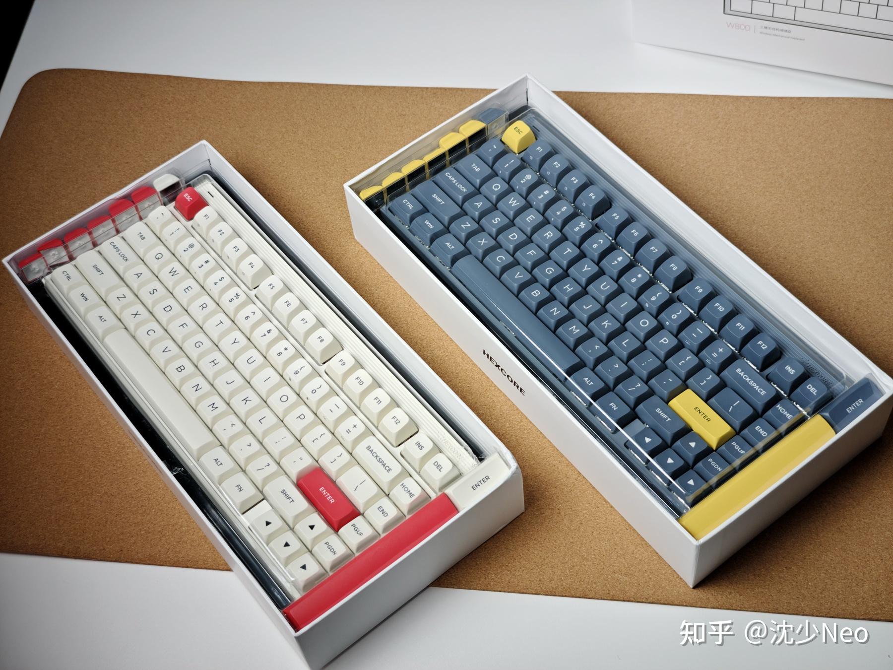 优雅好用，可玩性高 - HEXCORE W800 无线机械键盘双开箱简晒 - 知乎