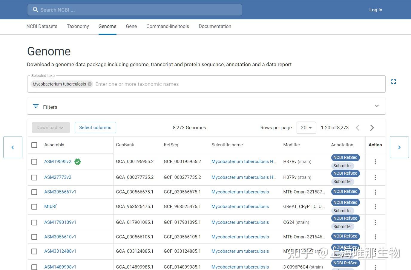 NCBI Assembly数据库使用指南：轻松下载组装基因组 - 知乎