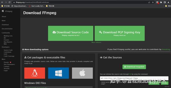 ffmpeg下载安装教程及介绍 - 知乎