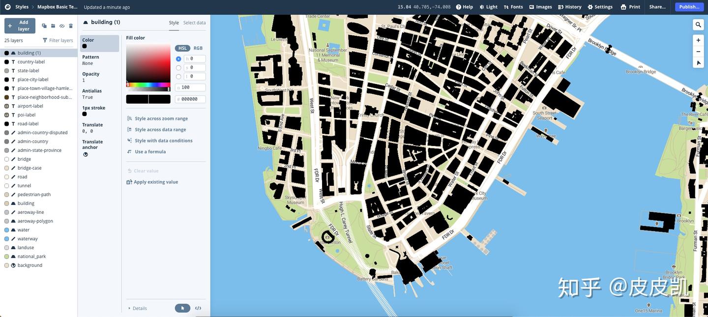 地图界的 PS — Mapbox Studio使用小结 - 知乎