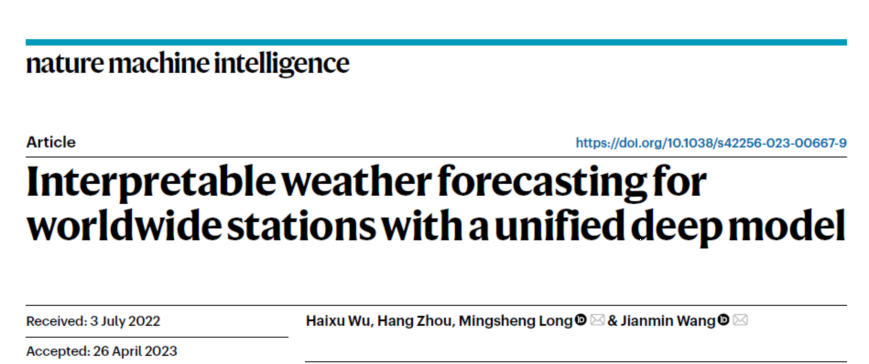 清华王建民、龙明盛团队提出全球自动气象站预报的统一深度大模型 - 知乎