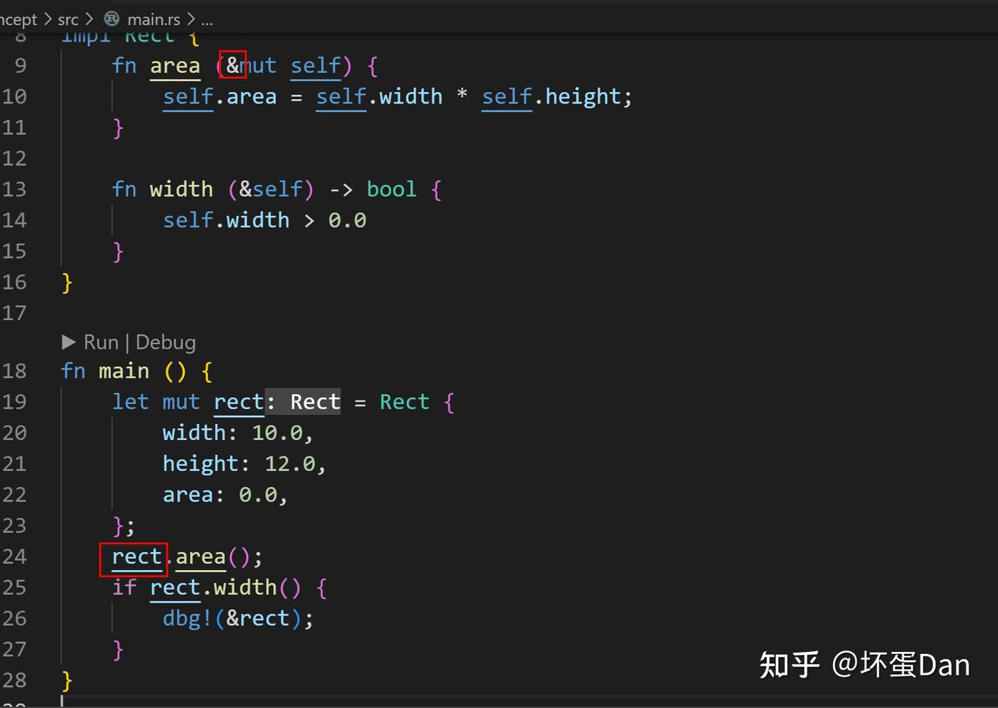 rust基础学习--day11：方法Method - 知乎