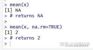 R语言通过在函数中设置na.rm=TRUE参数、在计算和分析中删除缺失值获得有效的计算结果（Excluding Missing Values from Analyses） - 知乎